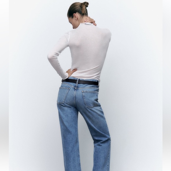 Zara | Tops | Nwt Zara Semi Sheer Top With Piping | Poshmark